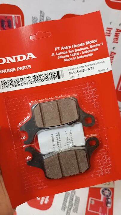 Kanvas rem depan cakram pad set front brake honda vario 150 (2018-2022 ...