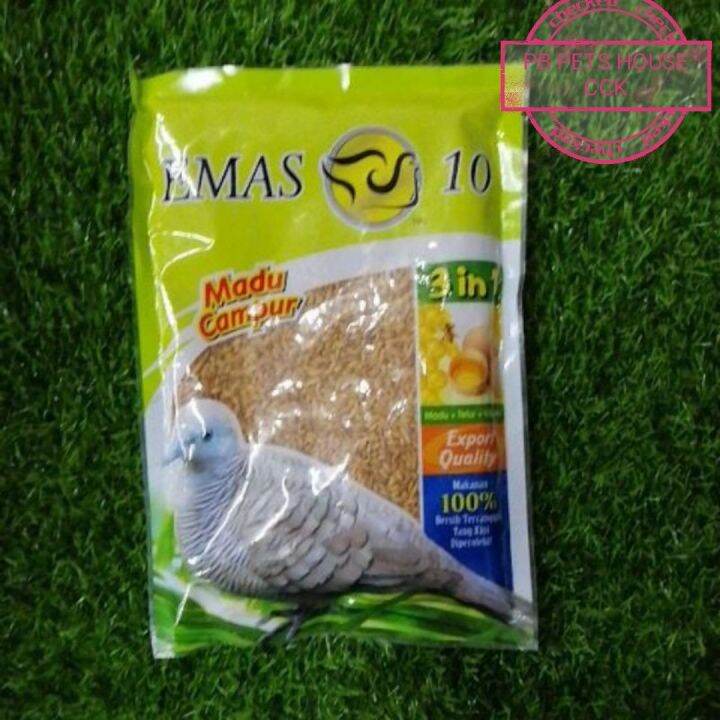 Emas 10 Makanan Padi Burung 300g (padi madu) | Lazada