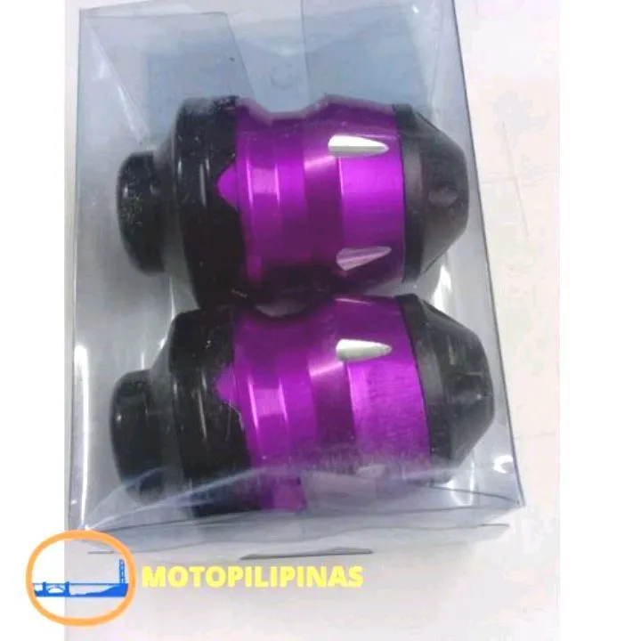 AXLE CAP BIG NEW DESIGN VIOLET COLOR PAIR FOR MOTORCYCLE :MP: | Lazada PH