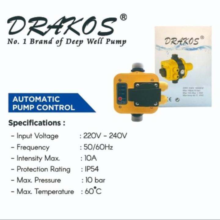 Otomatis Pompa Air Drakos Automatic Pressure Control | Lazada Indonesia