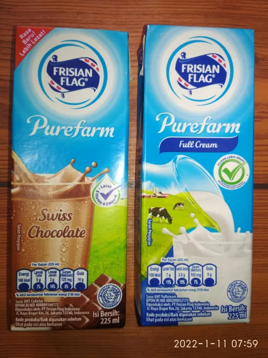 susu UHT frisian flag purefarm full cream 225 | Lazada Indonesia