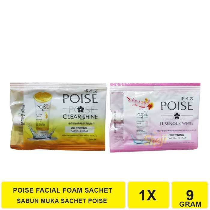 Poise facial foam, Poise sabun cuci muka sachet kemasan ekonomis 9g ...