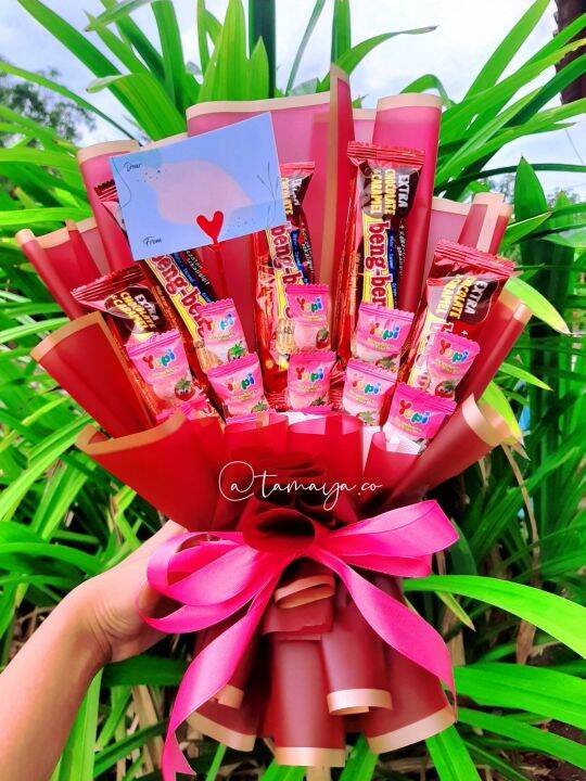 BUKET/BOUKET/SNACK/KADO/BUCKET PERMEN/ | Lazada Indonesia