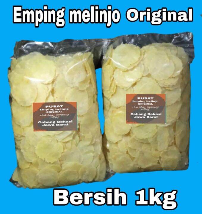 EMPING MELINJO MENTAH SUPER TIPIS ORIGINAL 1KG UKURAN KECIL | Lazada Indonesia