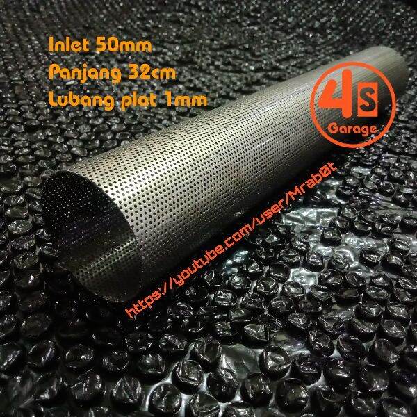 Saringan Knalpot Inlet 50mm Lubang Plat 1mm Universal pnp DBS CMS ...