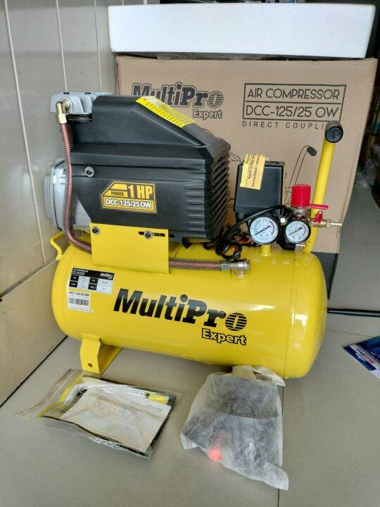 Kompresor angin MULTIPRO 1 HP DCC 125 / 25 OW Mesin pompa angin 1Hp ...