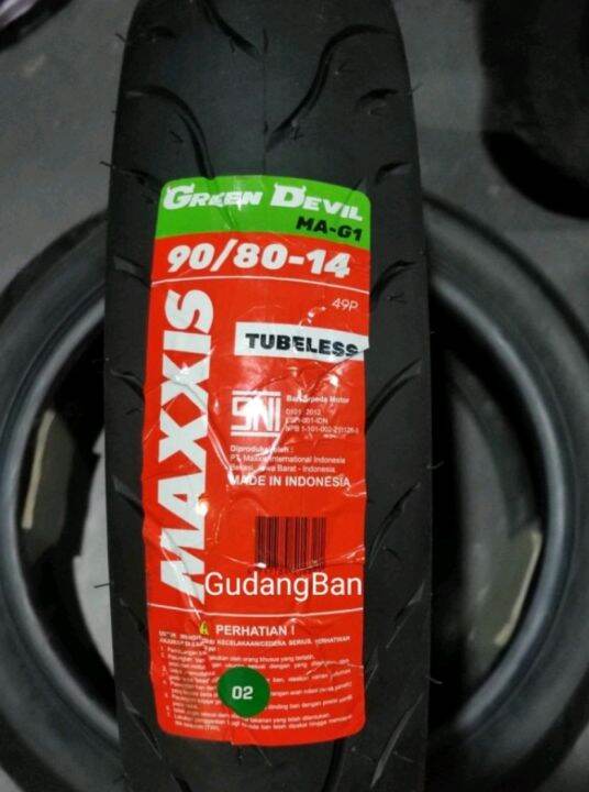Ban Maxxis Green devil 90/80-14 Tubles - Ban Depan Honda Vario 150 ...