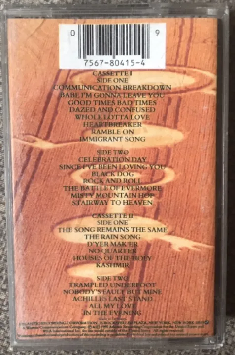 THE LED ZEP REMASTERS ALBUM CASSETTE TAPE 1 & 2 | Lazada PH