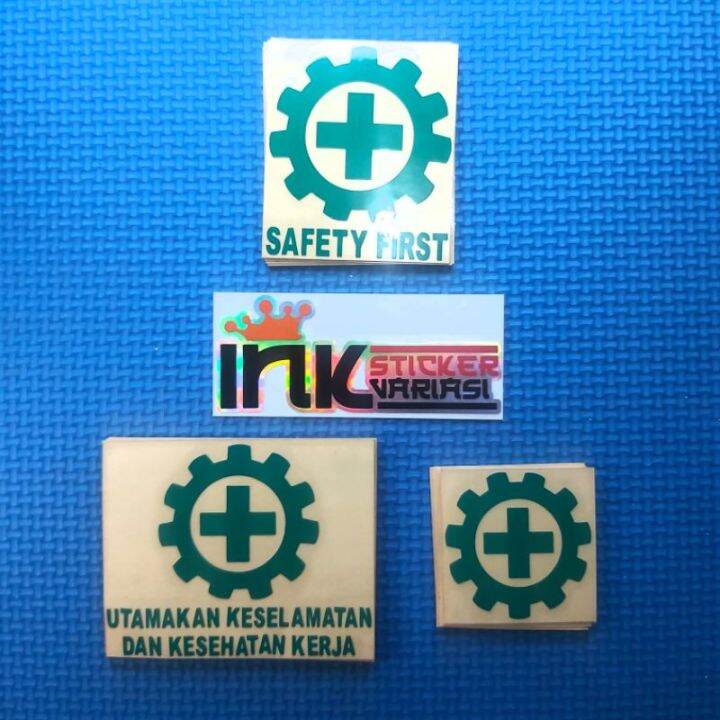 Sticker k3 keselamatan kerja safety first cutting | Lazada Indonesia