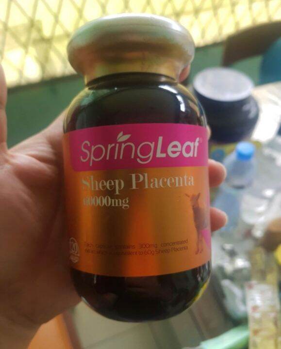 Spring leaf springleaf sheep placenta 6000mg 6000 mg 120 caps | Lazada ...