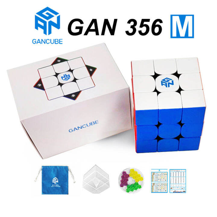 🔥ของแท้ 100%🔥GAN 356M Smooth 3x3 rubik แม่เหล็ก Magnetic Magic Cube 3x3 ความเร็ว GAN356M ปริศนา ...