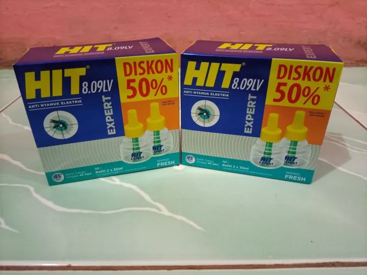 hit nonstop reffil expert 2x35 aroma fresh tahan hingga 45 mlm | Lazada ...