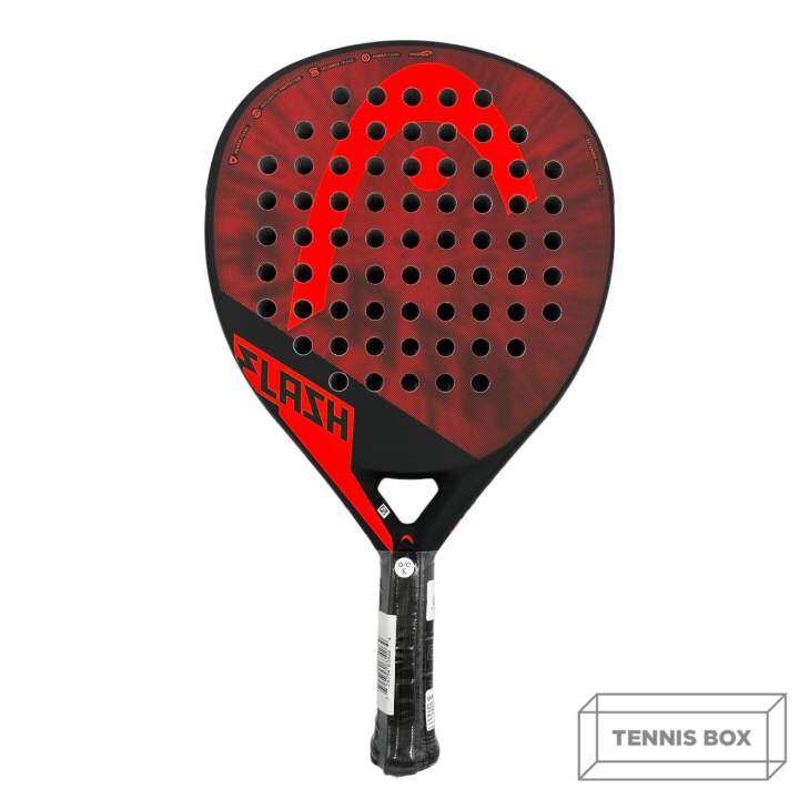 Padel Racket Head Flash 2023 สี ดำแดง หนัก 360 กรัม ไม้พาเดล เทนนิส ...