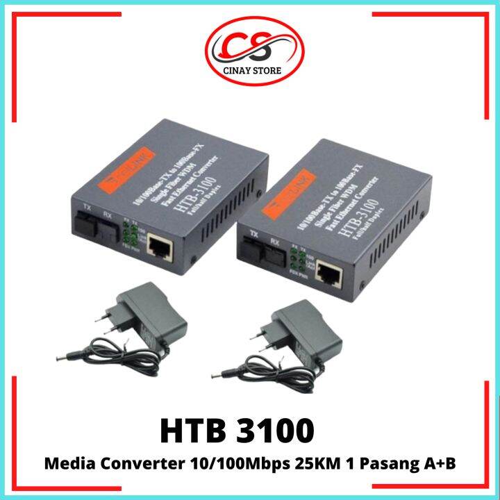 Htb 3100 A B Htb3100 A B 25km Fiber Optic Media Converter 10 100mbps