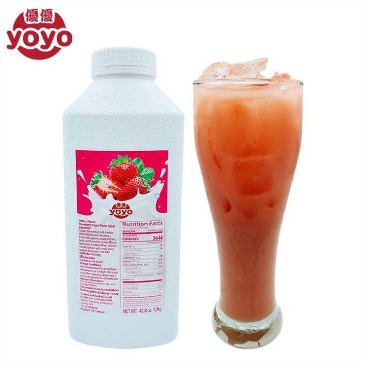 Yoyo Yogurt Strawberry Flavor Syrup 1L | Lazada PH