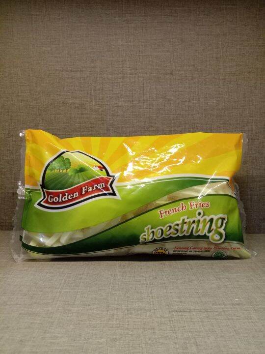Golden Farm French Fries Shoestring Frozen 1kg Kentang Beku | Lazada ...