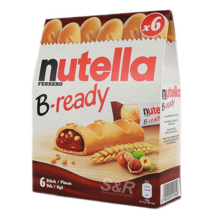 Nutella Ferrero B-Ready Chocolate Sticks 6pcs | Lazada PH