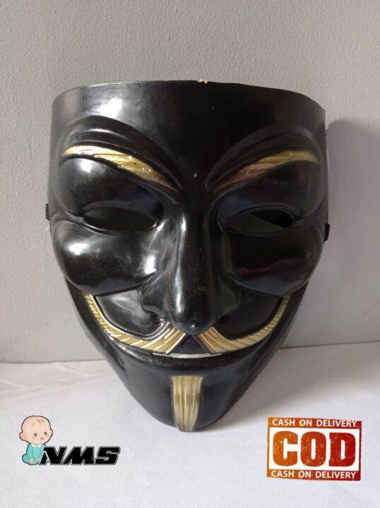 (COD)PROMO murah Topeng anak/Topeng hacker/Topeng Anonymous hitam ...