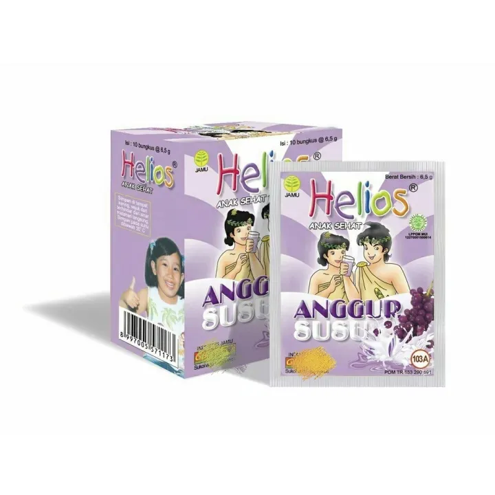 Jamu Anak Helios Susu anggur 10 sachet | Lazada Indonesia