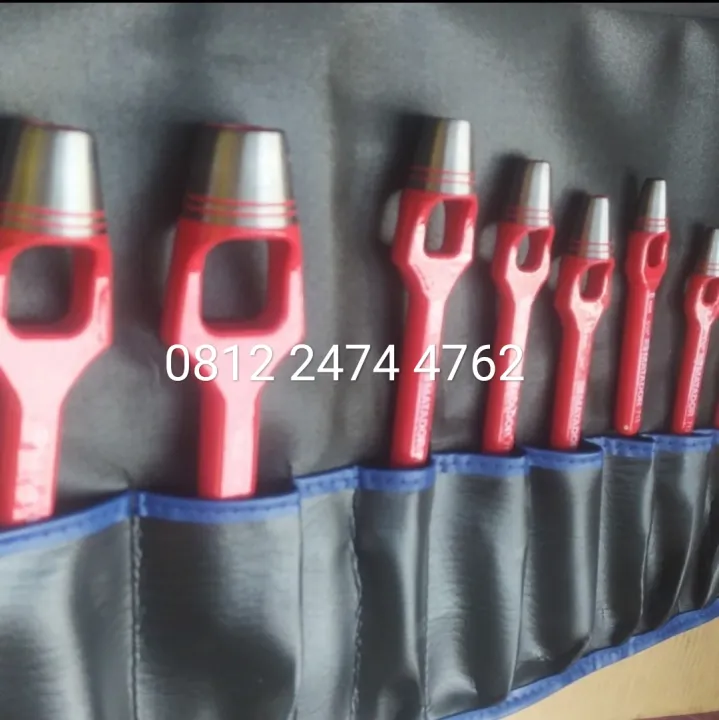 Alat pembolong plat plong set hollow punch set 8 pcs merk matador ...