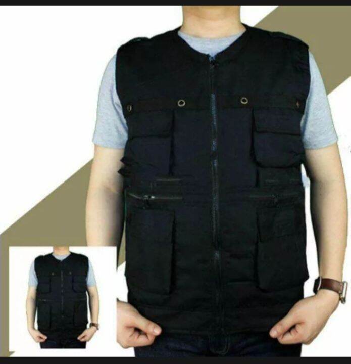 Jaket Rompi cargo/Rompi lapangan gamblok polos | Lazada Indonesia