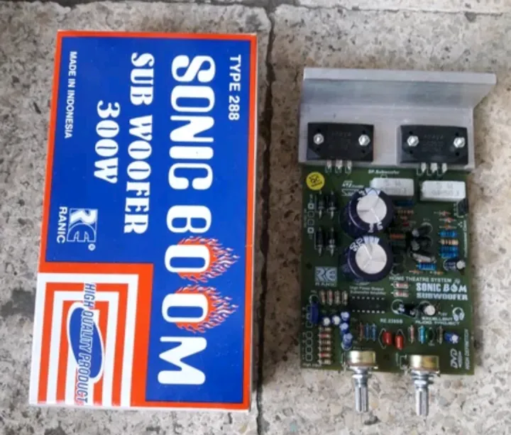 kit subwoofer aktif type 288 sonic boom active mesin amplifier sub ...