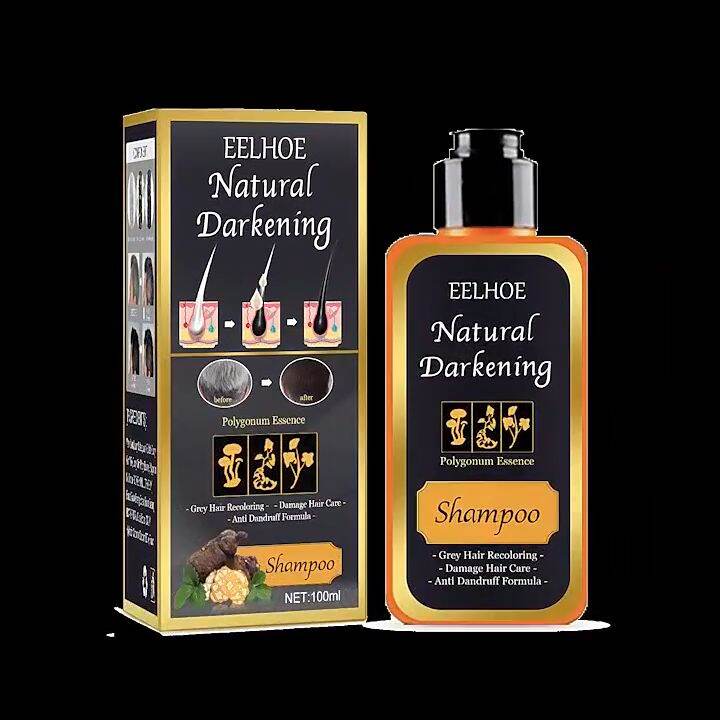 EELHOE Polygonum multiflorum white hair turning black shampoo Natural Herbal Hair Care and ...