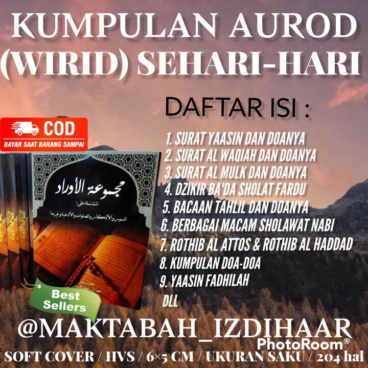 KUMPULAN WIRID SEHARI HARI ( MAJMUATUL AUROD ) UKURAN SAKU | Lazada ...