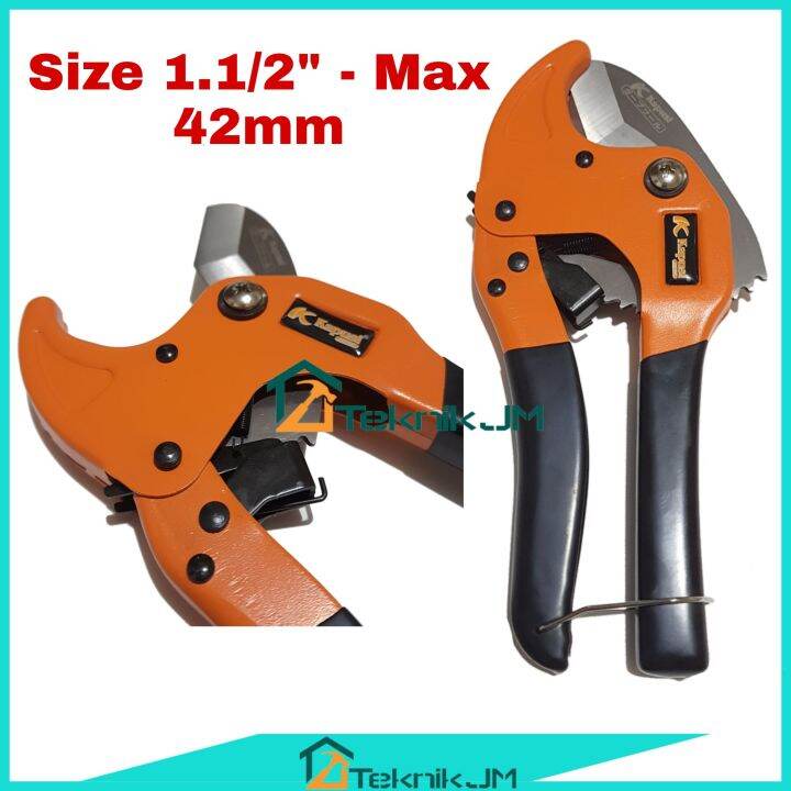 Gunting Pipa PVC 42mm Pisau Stainless - Heavy Duty Tang Potong Paralon Pipe Cutter | Lazada ...