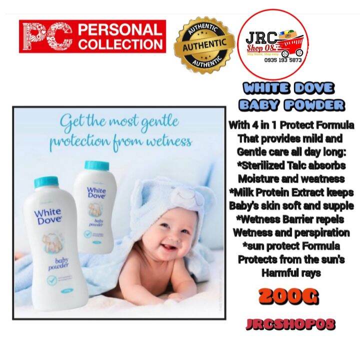 PERSONAL COLLECTION WHITE DOVE BABY POWDER 200G ORIGINAL | Lazada PH