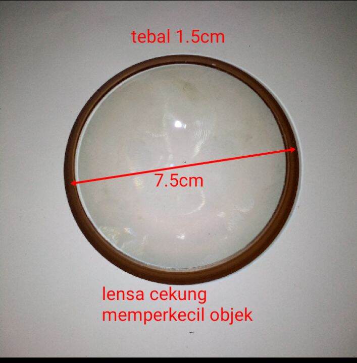 LENSA CEKUNG PROYEKTOR LCD OHP DIY MEMEPRKECIL OBJEK DIAMETER 7.5CM ...