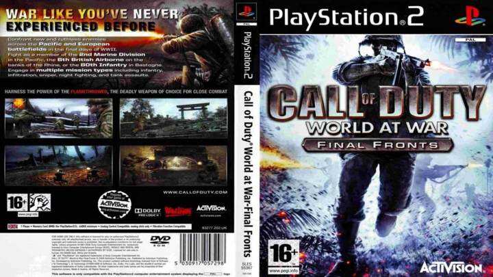 PS2 DVD Games Call of Duty - World at War - Final Fronts | Lazada