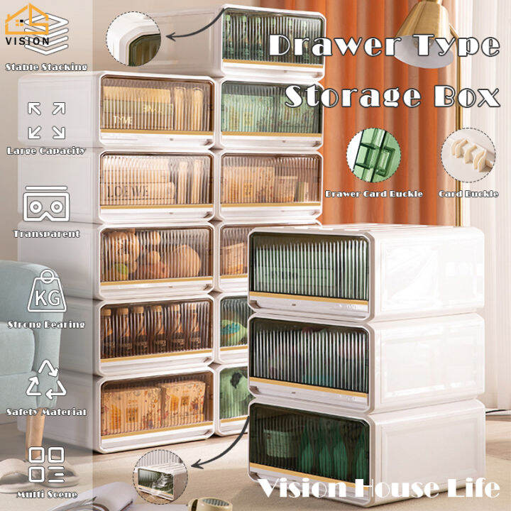 Vision Nordic Drawer Type Storage Cabinet Stackable Wardrobe Storage ...