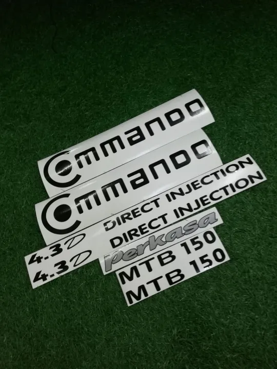 Sticker hicom commando 4.3d (replacement) | Lazada