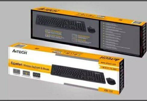 100%Comfort A4TECH Km-100 4200N Combo Wireless Keyboard & MouseWireless ...
