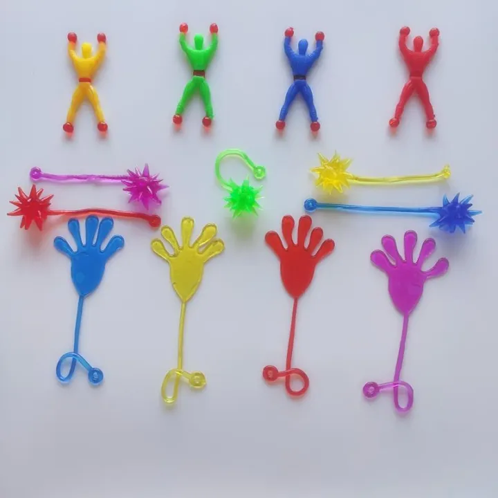 Sticky Stretchy Kids Elastic Climbing Spider Man Fun Stretchy Toy Wall ...