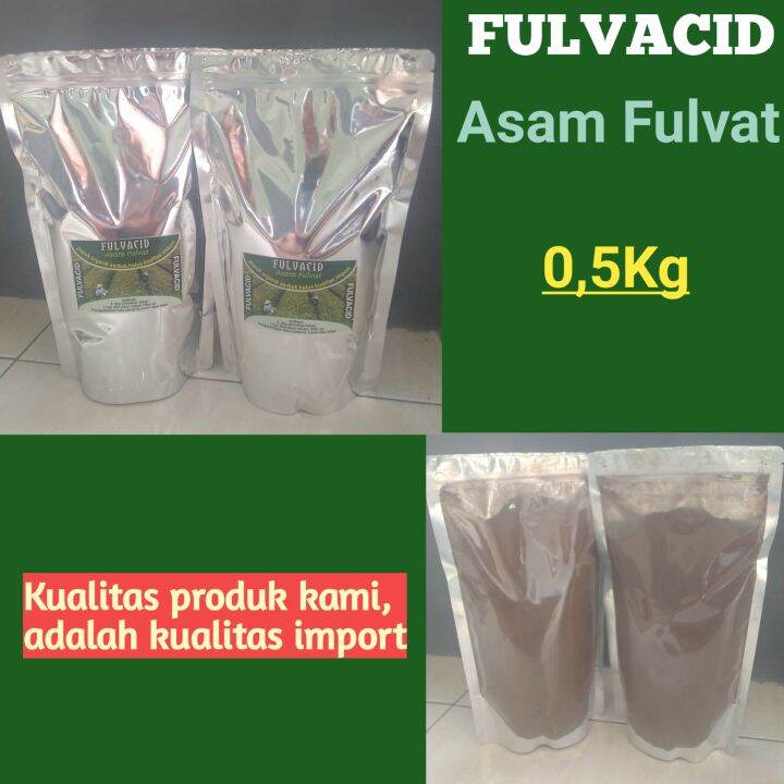 Asam Fulvat, FULVACID 0,5KG, pupuk organik aebuk halus larut air ...