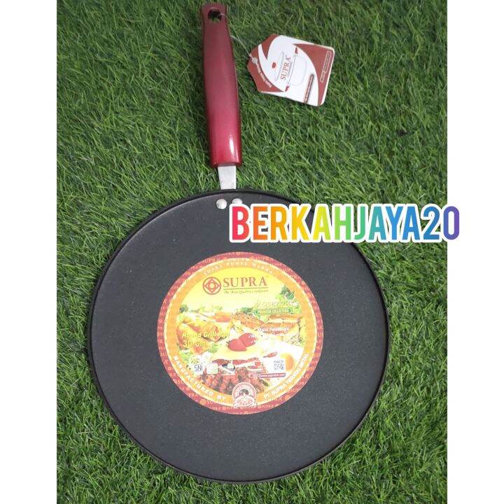 Teflon Round Grill Pan Supra 30cm Bulat/ Wajan Kebab/ Wajan Bakar sate ...