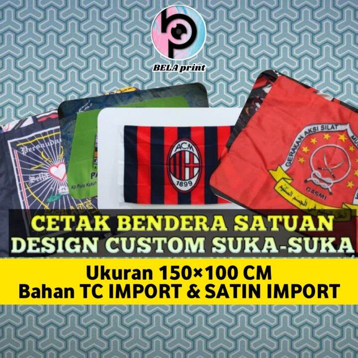 Cetak Bendera Ukuran 150×100 CM - Gambar sesuai keinginan. Cocok untuk ...