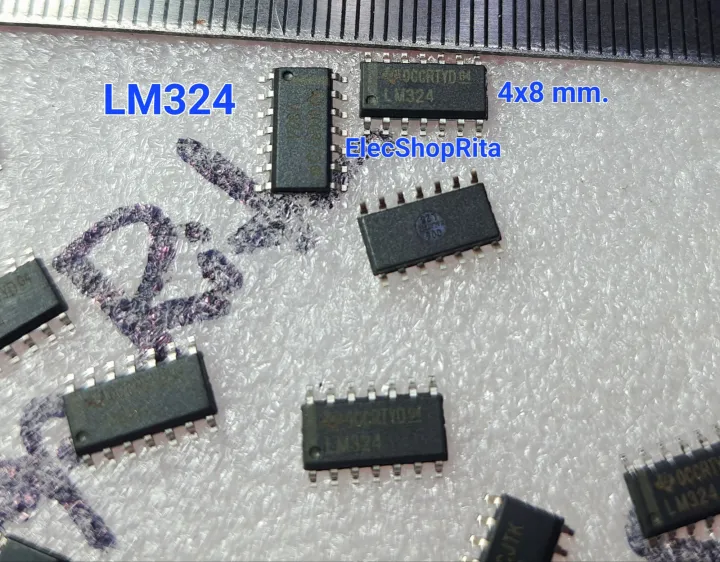 LM324 ,SMD-14 PIN Semiconductor (4×8mm.) ไอซีขนาดเล็ก 14 ขา(ราคา/ตัว ...