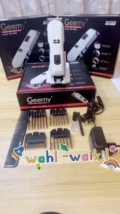 Geemy/Gemei 6008มาแล้วกลับแบตตาเลี่ยน ที่มีความทนทานสูงใบมีดมีความแข็งแรงและคมมาก สินค้าพร้อมส่ง ...