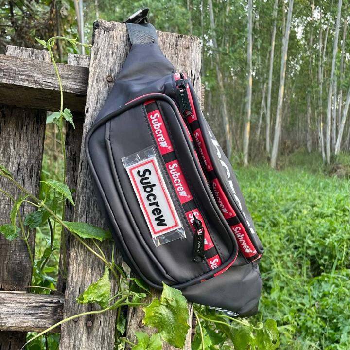 กระเป๋าคาดอก กระเป๋าคาดเอว ผ้ากันน้ำ 6 ซิป moldel 053 | Lazada.co.th