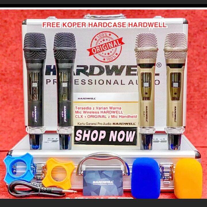 Mic Wireless Hardwell CLX 1 Handle Free Hardcase Resmi | Lazada Indonesia