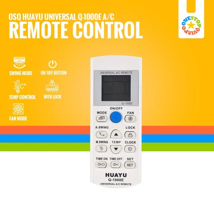 HUAYU Q-1000E universal reomote control | Lazada PH