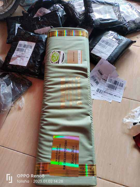 toyobo hijau SAGE harga per SATU MATER | Lazada Indonesia