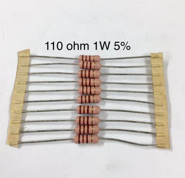 110 ohm 1W 5% Resistor รีซิสเตอร์ ตัวต้านทาน 110โอห์ม 1วัตต์ ความความ ...