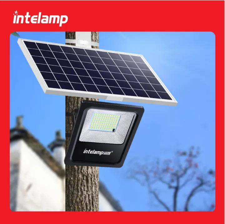 intelamp โคมไฟ สปอร์ตไลท์โซล่าเซลล์ แสงวอร์ม/ขาว/ผสม ไฟโซล่าเซลล์ หลอด LED ใช้พลังงานแสงอาทิตย์ ...