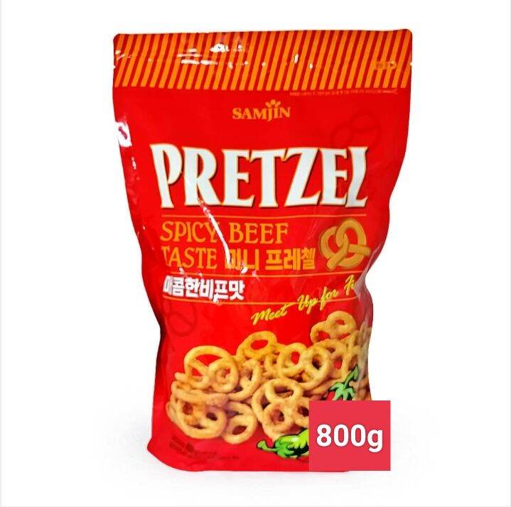 Samjin Spicy Beef Taste Mini Pretzels 800g | Lazada PH