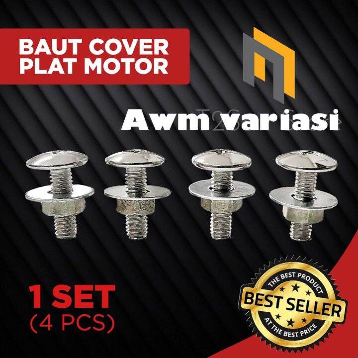 BAUT PLAT NOMOR / BAUT COVER PLAT NOMOR 1 set ( 4 pcs ) | Lazada Indonesia