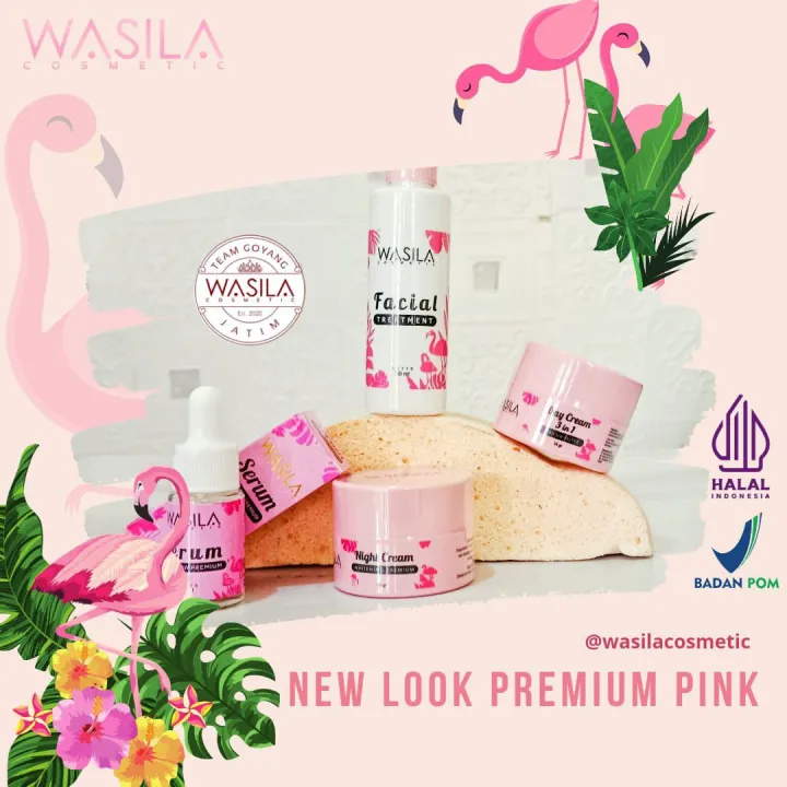 ( VARIAN BARU ) NEW PREMIUM PINK SERUM WASILA COSMETIC/ PAKET PREMIUM ...